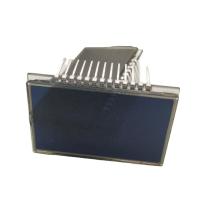 China OEM Small TN Blue Battery Clock LCD Display 8 Digits 7 Segment 40x27mm 13 Pin Custom White LED Backlight 3.3V for sale