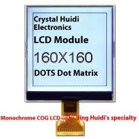 China 3.2inch Industrial Graphic Display Screen 160x160 Dot Matrix White Background Black Text LCD Module LED Backlit for sale