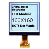 China 3.2inch Industrial Graphic Display Screen 160x160 Dot Matrix White Background Black Text LCD Module LED Backlit for sale