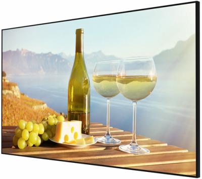 China New Black Wall-mounted Advertising Machine with LED Backlit 16:9 Display Ratio Built-in Speaker 1-Year Warranty for Business Use for sale