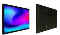 China New Black Wall-mounted Advertising Machine with LED Backlit 16:9 Display Ratio Built-in Speaker 1-Year Warranty for Business Use for sale