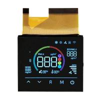 China 3.6 Inch VA Black LCD Panel Monochrome Custom 7 Segment Displays FPC Connector Negative Display 6 O'clock Viewing 4.5V 1/4 Duty for sale