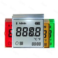 China LCD 4/14 Digit 7 Segment Screen Display RGB 3 Colors Backlight TN Positive Transflective 3.0V Custom Size for Forehead Guns for sale