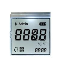 China LCD 4/14 Digit 7 Segment Screen Display RGB 3 Colors Backlight TN Positive Transflective 3.0V Custom Size for Forehead Guns for sale