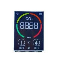 China OEM Customized LCM Screen Panel 4-Digit TN VA Negative Black Custom 7-Segment I2C for CO2 Meter Monitor -20~+70 Operating for sale