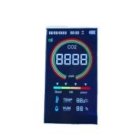 China OEM Customized LCM Screen Panel 4-Digit TN VA Negative Black Custom 7-Segment I2C for CO2 Meter Monitor -20~+70 Operating for sale