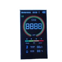 China OEM Customized LCM Screen Panel 4-Digit TN VA Negative Black Custom 7-Segment I2C for CO2 Meter Monitor -20~+70 Operating for sale