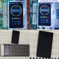 China OEM Customized LCM Screen Panel 4-Digit TN VA Negative Black Custom 7-Segment I2C for CO2 Meter Monitor -20~+70 Operating for sale