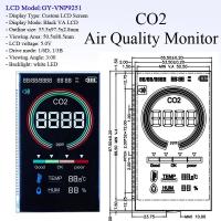 China OEM Customized LCM Screen Panel 4-Digit TN VA Negative Black Custom 7-Segment I2C for CO2 Meter Monitor -20~+70 Operating for sale
