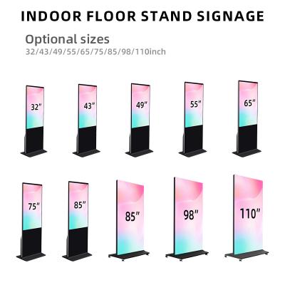 China 32 43 49 50 55 65 75inch Android Touch Screen Kiosk Totem Display Advertising Player LCD Indoor Floor-standing Digital Signage for sale