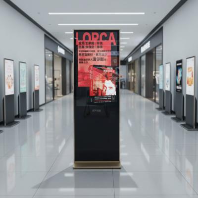 China 43-85 Inch Touch Screen High Definition TFT LCD Floor Standing Display Advertising Kiosk for Retail Store for sale