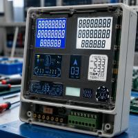 China Custom TN HTN STN FSTN VA Monochrome LCD Panel Module Segment Display for Smart Energy Meter for sale