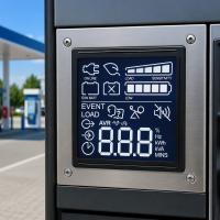 China Custom Monochrome LCD Display Module for Fuel Dispenser Gas Station Pump Segment LCD Panel for sale
