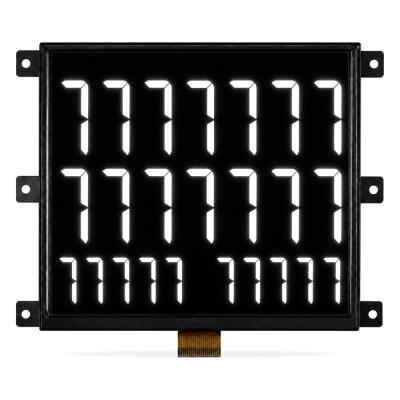 China Fuel Dispenser Dedicated LCD Display Module VA Negative Mode Segment Panel 24 Digit for Petrol Pump for sale