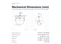 China 5.0 Inch Round Touch Display with 1080x1080 Capacitive Touch Circular LCD for Smart Home Control Panel for sale