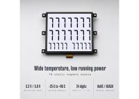 China Fuel Dispenser Dedicated LCD Display Module TN Static Segment Panel 24 Digit LED Backlight -25C to +80C for Gas Station Pump for sale