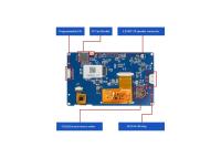 China Taojingchi X5 Series 5-inch HMI Smart LCD Touchscreen with Serial Port CTP Audio and Video Support for sale