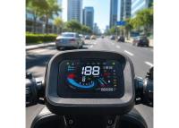 China 2 Wheeler Instrument Panel 3.7 Inch VA Segment LCD Module High Brightness Anti Glare Wide Temperature for sale