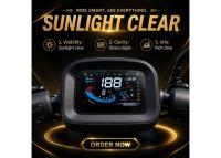 China 2 Wheeler Instrument Panel 3.7 Inch VA Segment LCD Module High Brightness Anti Glare Wide Temperature for sale