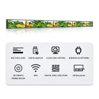 China Wide-screen LCD Shelf Bar Digital Edge 23.1/29/35/37/43/48inch Stretch Display Monitor with 18-Month Warranty for Indoor Use for sale