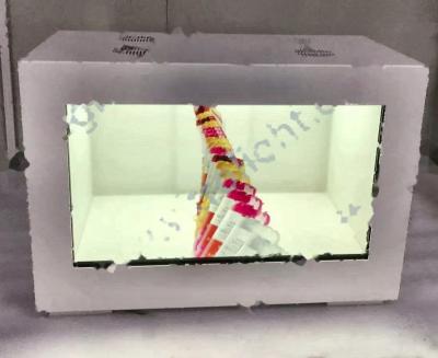 China 21.5-inch transparent LCD display cabinet for sale