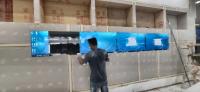China On-site installation of 46-inch 1×4 transparent screen project in Huji Town, Jining, Shandong for sale