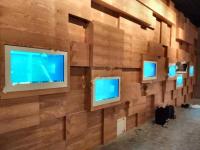 China 32-inch transparent screen of Hangzhou New Fourth Army Two Crossing Fuchunjiang Memorial Hall for sale