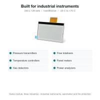 China 240x128 Dots FSTN COG LCD Module UC1608 3.0V 23 Pin Parallel Transflective Display for Industrial Instruments for sale