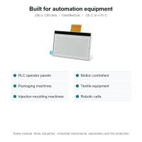 China 240x128 COG LCD Display Module UC1608 White LED Backlight 6800 8080 Parallel 3.0V for Automation Equipment HMI for sale