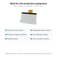China 240x128 FSTN Transflective COG LCD Module UC1608 23 Pin FPC 3.0V for Fire Alarm Control Panel Display for sale