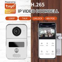 China 48V POE Wifi Video Doorbells Wireless Video Door Phone Tuya App Support for sale