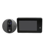 China Motion Sensor Peephole Video Doorbell HD CMOS 2MP Pixel 46mm Diameter for sale