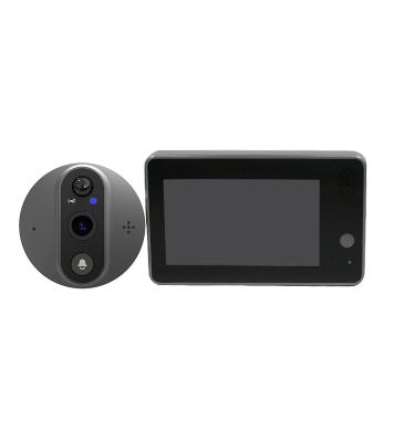 China Motion Sensor Peephole Video Doorbell HD CMOS 2MP Pixel 46mm Diameter for sale