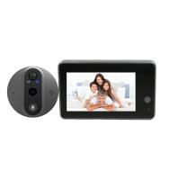 China FCC Smart Electronic Digital Door Eye Viewer M7 Full Glass 200W Pixel HD Lens for sale