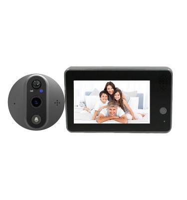 China FCC Smart Electronic Digital Door Eye Viewer M7 Full Glass 200W Pixel HD Lens for sale