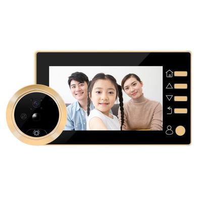 China 4.3 Inch Peephole Video Doorbell 1.3MP HD Door Eye Viewer Camera for sale