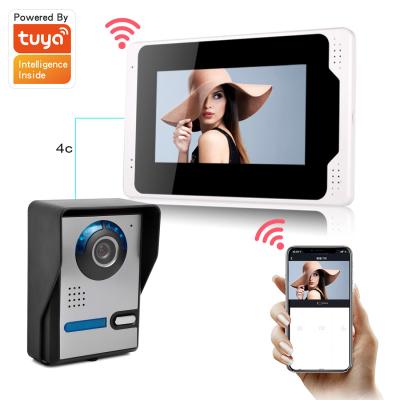 China 2.0MP HD Two Way Video Intercom 4 Wire Tuya APP System For Villa Gate Keeping for sale
