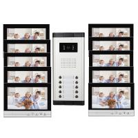China CCD CMOS Camera Security System Video Door Phone Intercom Bell For 10 Flats Building for sale