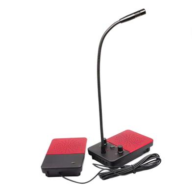 China Glass Window Intercom System Mute Microphone 2 Way Speaker 2 EXT Port for sale