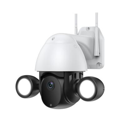 China 3MP Tuya Wifi Camera PTZ Floodlight Waterproof For Home Security for sale
