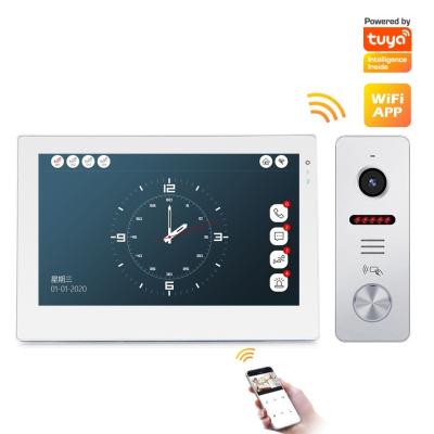 China Tuya Smart Video Home Door Intercom System IP65 Waterproof With 7 Inch LCD Clear Screen for sale