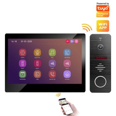 China 7 Inch Villa Wired Smart Doorbell Intercom System IR Cut Support for sale