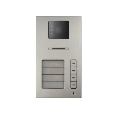 China ID Card Reader Smart Intercom Doorbell Phone System 2MP HD For 4 Apartments for sale