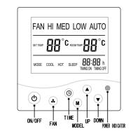 China Smart Electronic Digital Room Thermostat IP21 Air Conditioning NTC Probe Sensor for sale