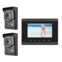 China 2 Room 4 Wire Villa Video Intercom System Color 1000TVL 800 x 480 Camera for sale