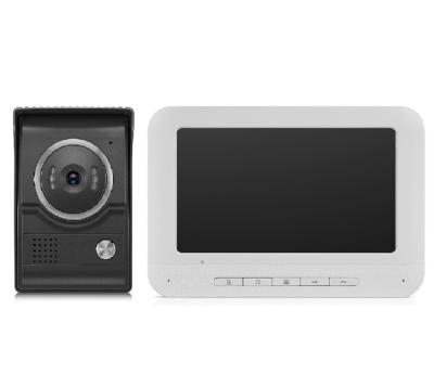 China 7 Inch 4 Wire Video Intercom System door entry Control 800x480 1000TVL LCD for sale