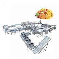 China ANXU Automatic French Fries Production Line 380V 15KW with CE Certificate for Potato Chips Processing for sale