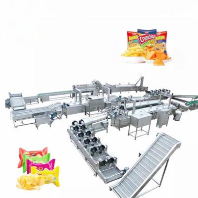 China Industrial Potato Chips Production Line 380V 50HZ 1500KG Automatic for sale