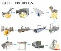 China Full Automatic Potato Chips Line 45KW Stainless Steel French Fries Processing Machine 380V for sale