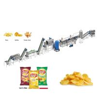 China Automatic 50-500kg French Fries Potato Chips Processing Line 380V 15kW for sale